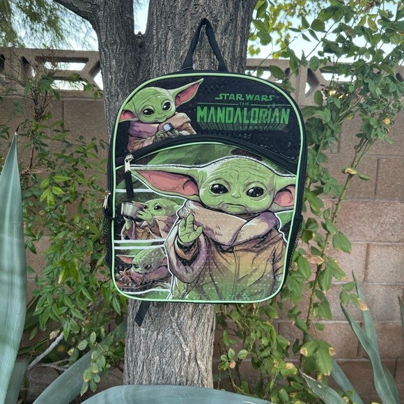 Disney | Bags | Disney Star Wars Mandalorian Baby Yoda Grogu School ...